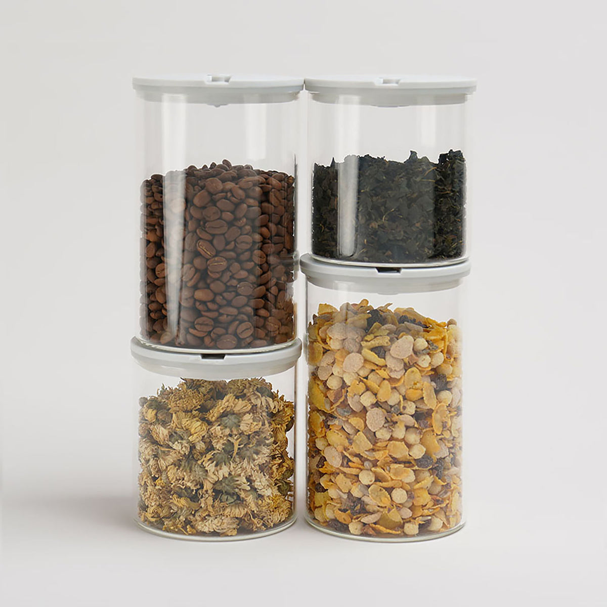 玻璃真空罐( 2S + 2L ) Vacuum canisters set – SealVax